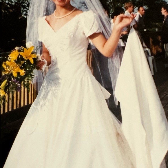 Filene’s Basement | Dresses | Vintage 996 Silk Wedding Gown | Poshmark